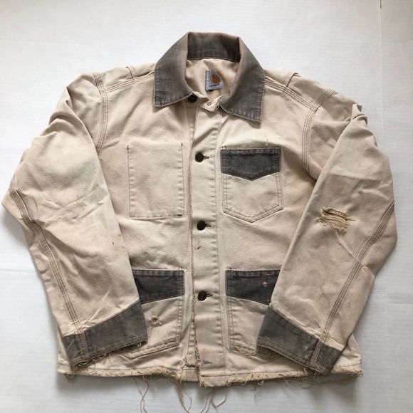 Carhartt | Jackets & Coats | Vintage 8s Carhartt Chore Coat Jacket ...